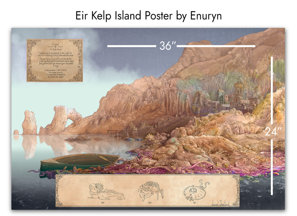 The Last Tide: Coastline Poster – Cloudscape Comics