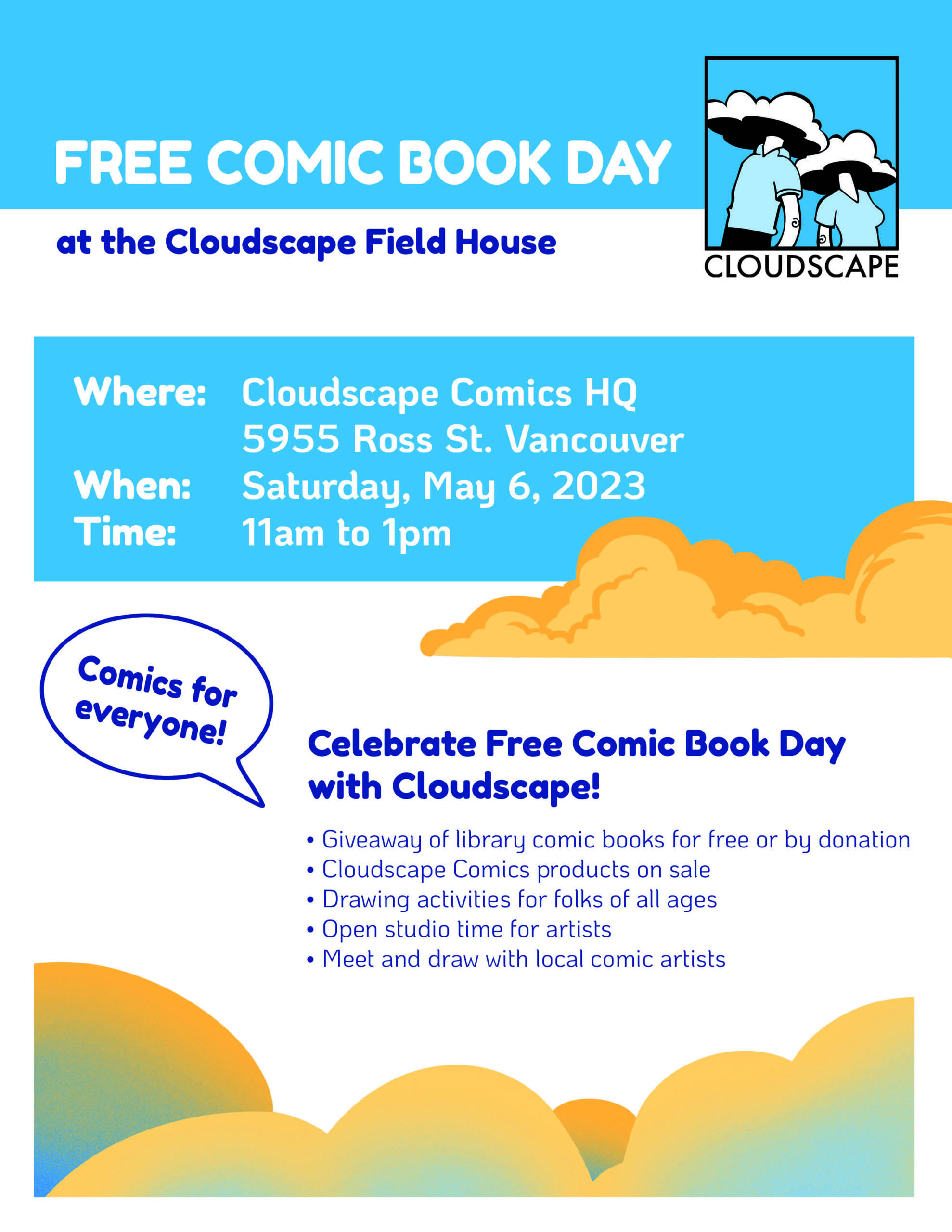 Free Comic Book Day! – Cloudscape Comics